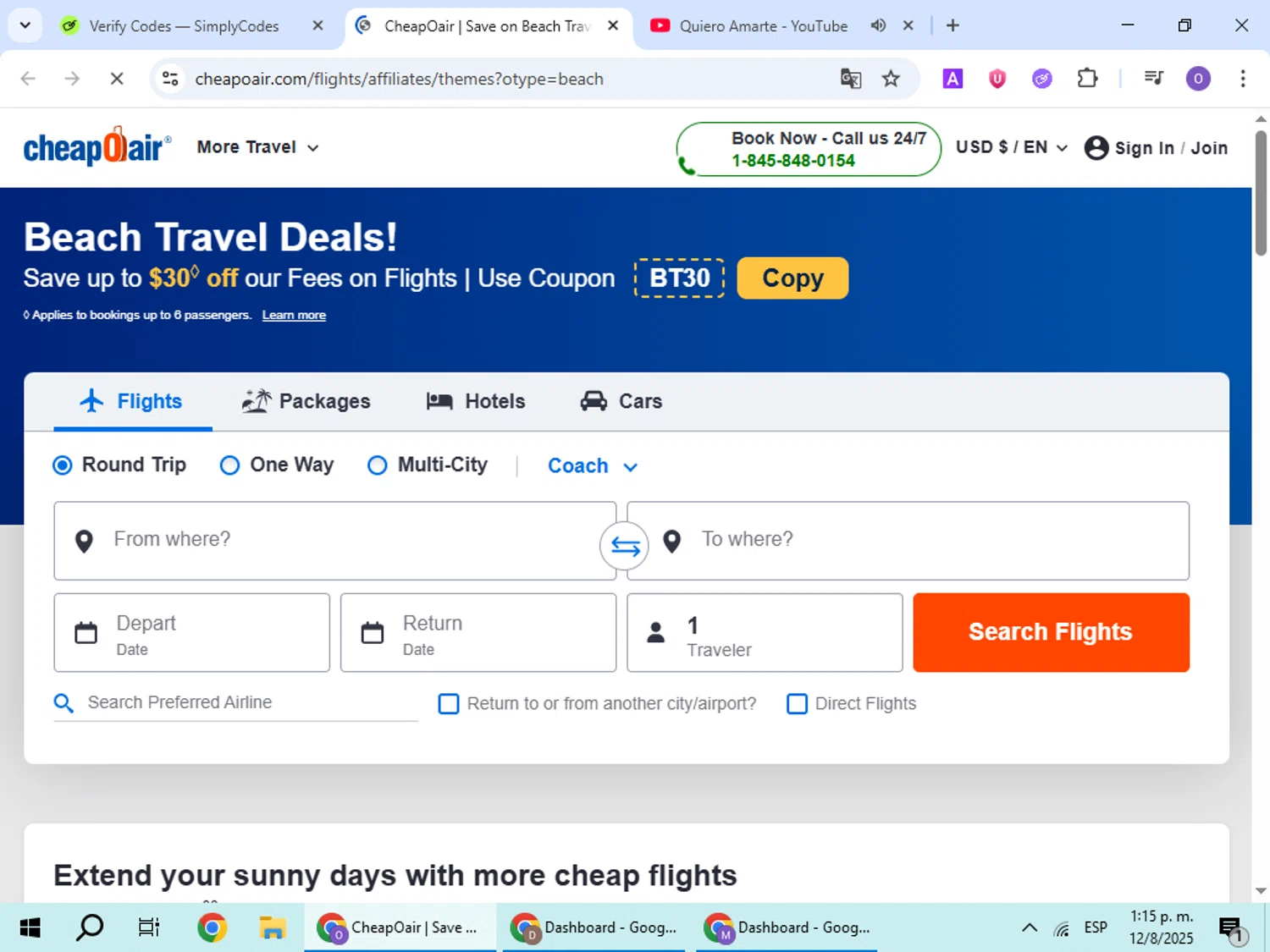 CheapOair Promo Codes - $30 Off (8 Verified) Sep 2025