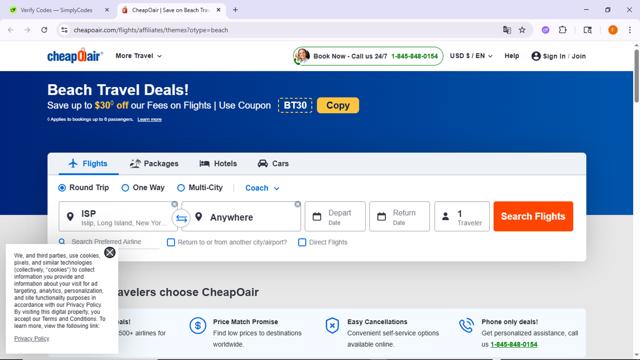 CheapOair Promo Codes - $40 Off (9 Verified) Sep 2025
