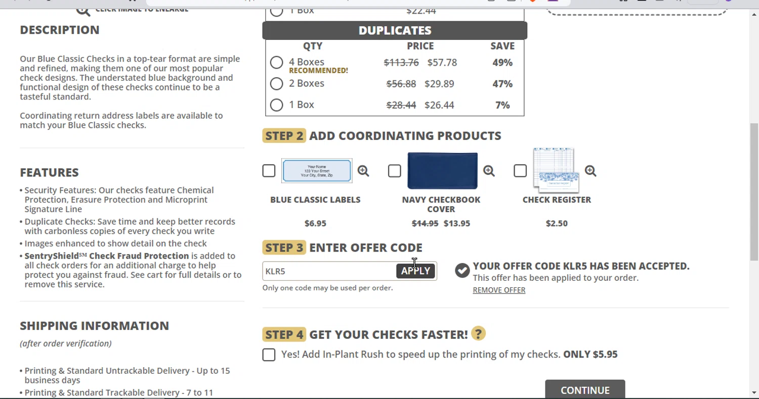Checks Unlimited Coupon Codes - $1 Off | September 2024