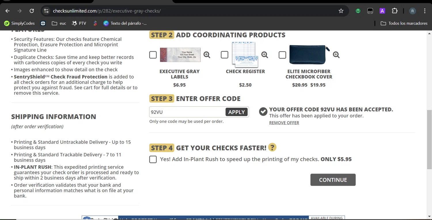 Checks Unlimited Coupon Codes - $1 Off | September 2024