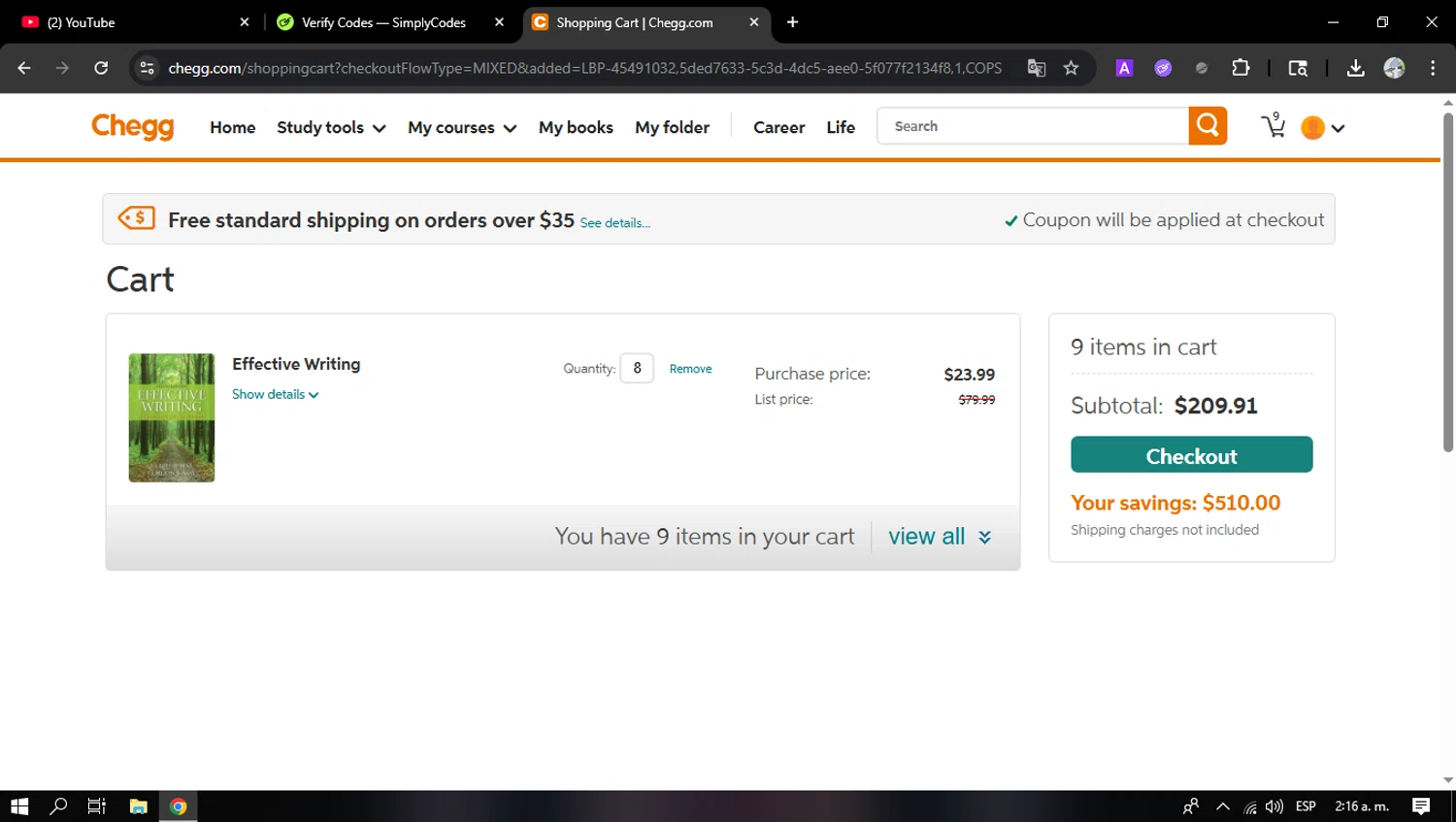 Chegg Promo Codes - 15% Off (1 Verified) Dec 2025