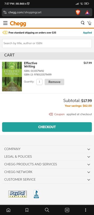 Chegg Discount Codes - 10% Off (3 Verified) Jun 2025