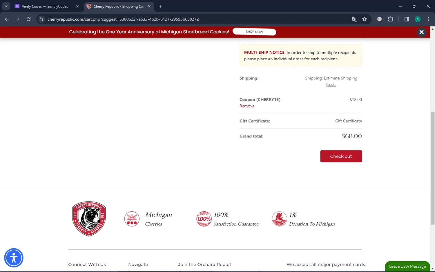 Cherry Republic Coupons - 20% Off | October 2024
