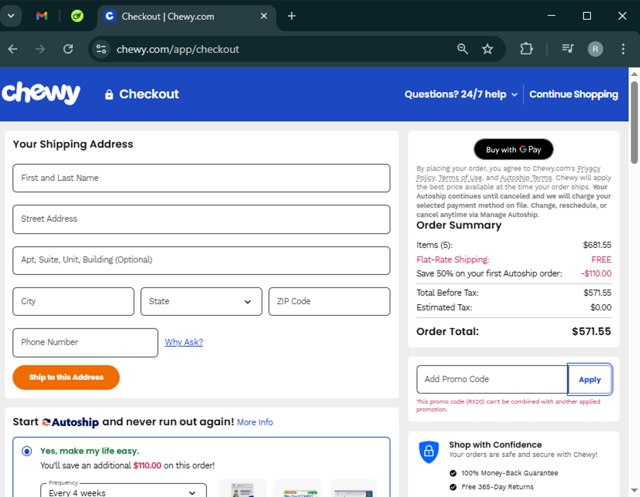 Chewy Promo Codes (9 Verified) - $20 Off Sitewide Mar 2025