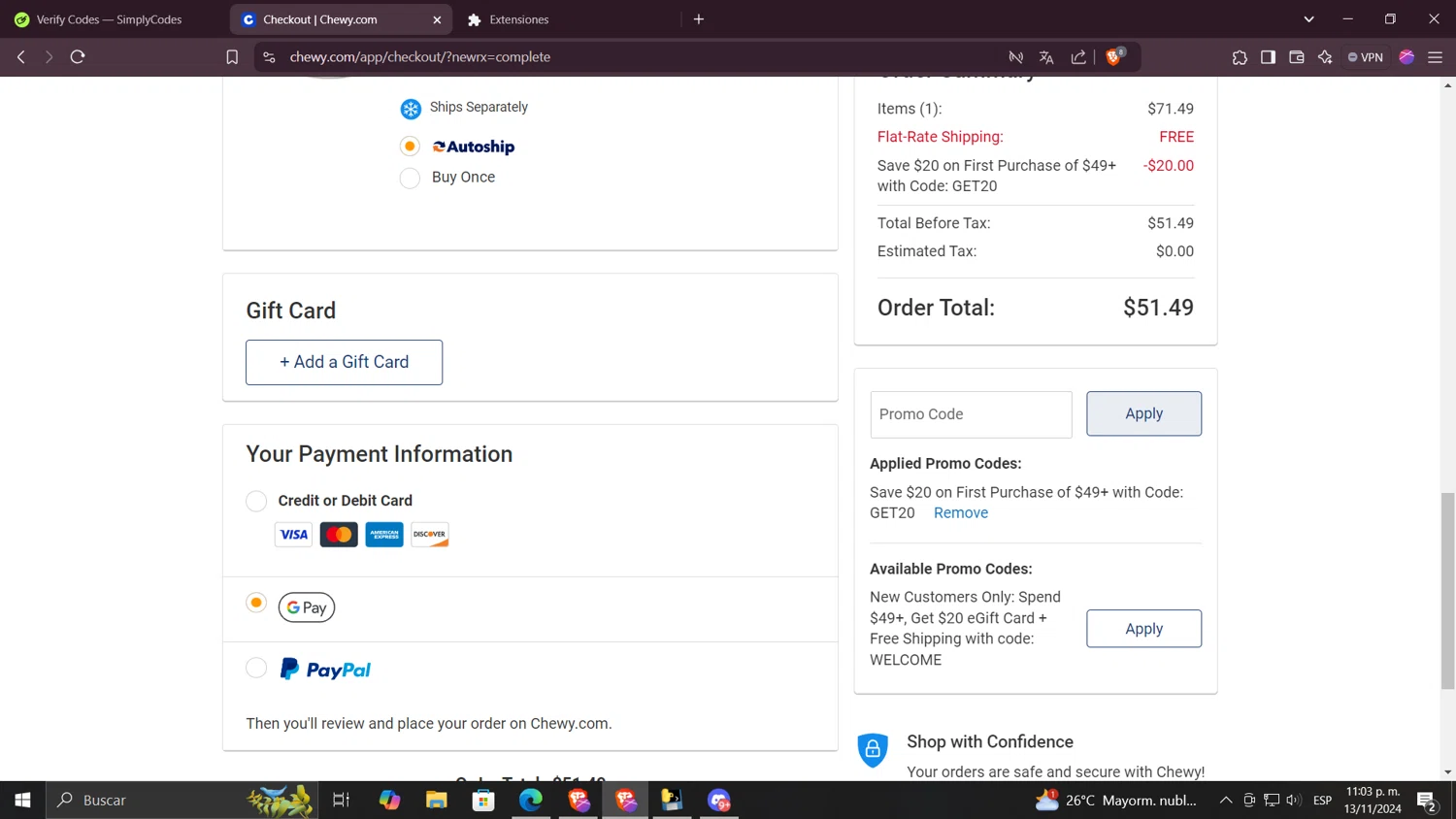 Chewy Promo Codes & Black Friday 2024 Deals - $20 Off