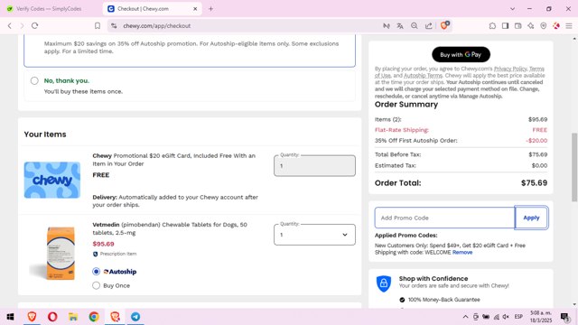 Chewy Promo Codes (9 Verified) - $20 Off Sitewide Mar 2025