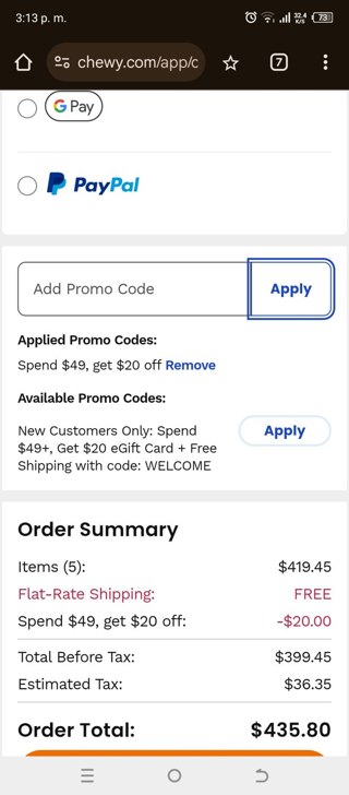 Chewy Promo Codes (9 Verified) - $20 Off Sitewide May 2025