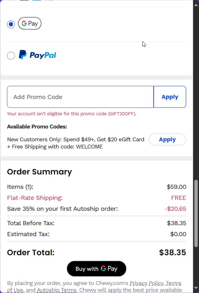 Chewy Promo Codes (9 Verified) - $20 Off Sitewide Apr 2025