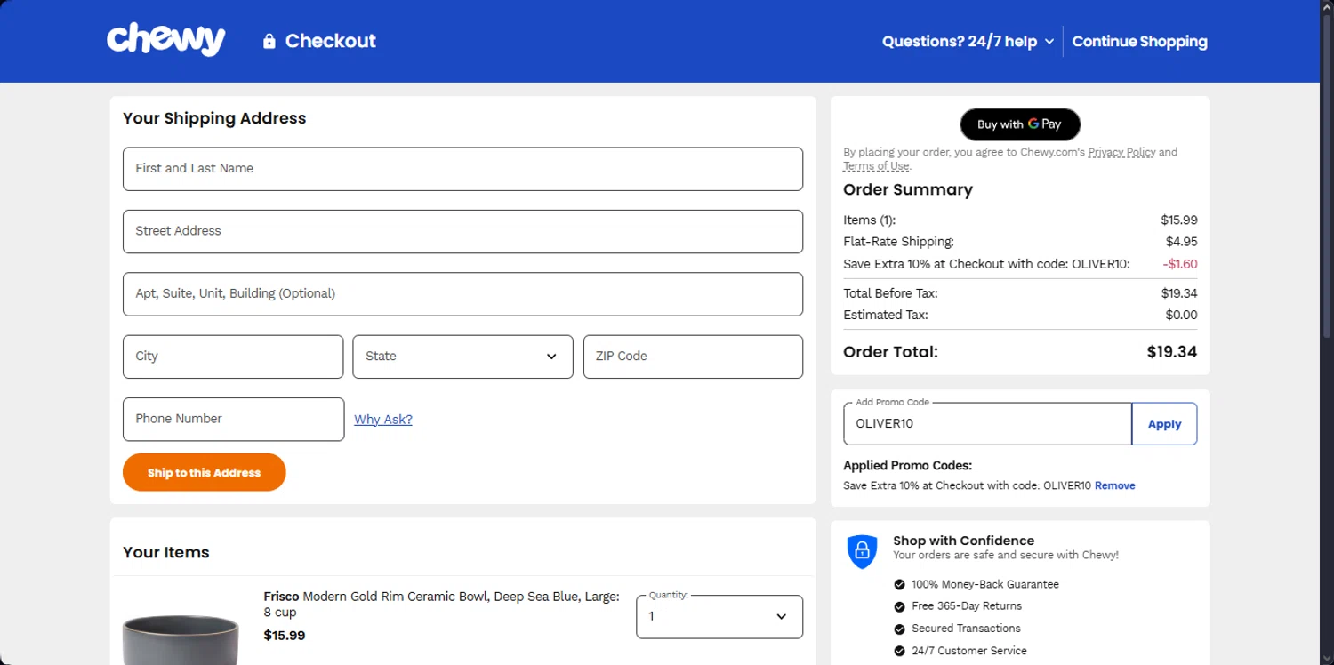 Chewy Promo Codes (9 Verified) - $20 Off Sitewide Apr 2025