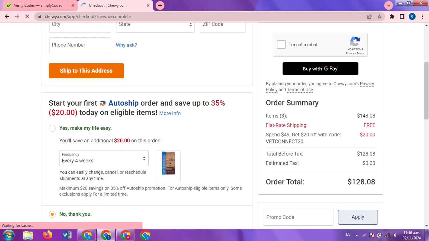 Chewy Promo Codes - $20 Off | November 2024