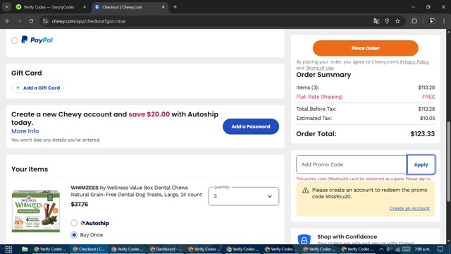 Chewy Promo Codes (9 Verified) - $20 Off Sitewide Apr 2025