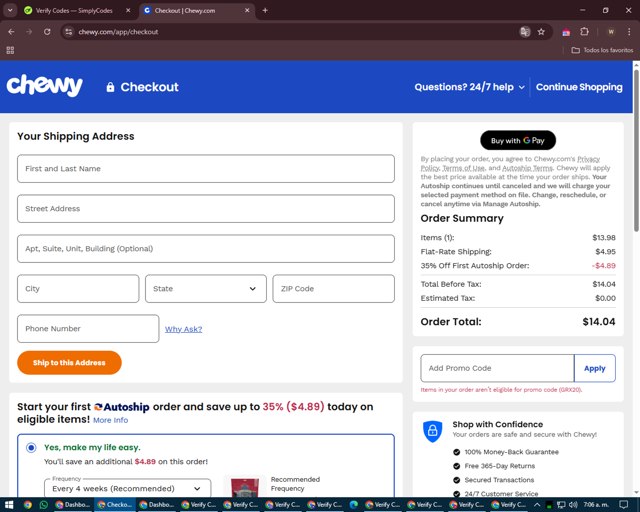 Chewy Promo Codes (9 Verified) - $20 Off Sitewide Apr 2025