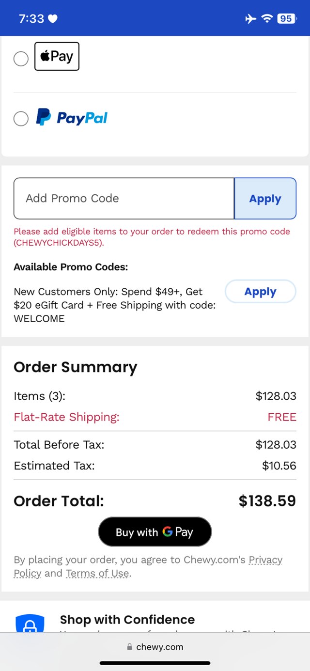 Chewy Promo Codes (9 Verified) - $20 Off Sitewide Jun 2025