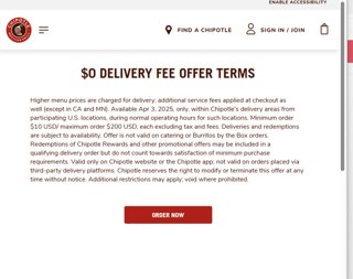Chipotle Promo Codes (2 Verified) - $10 Off w/Code Apr 2025