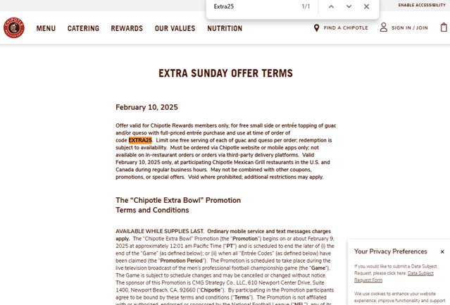 Chipotle Promo Codes (4 Verified) - $10 Off w/Code Mar 2025