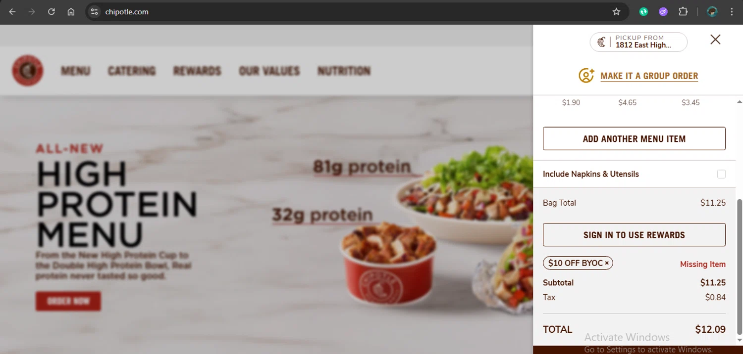 Chipotle Promo Codes - $10 Off (1 Verified) Feb 2026