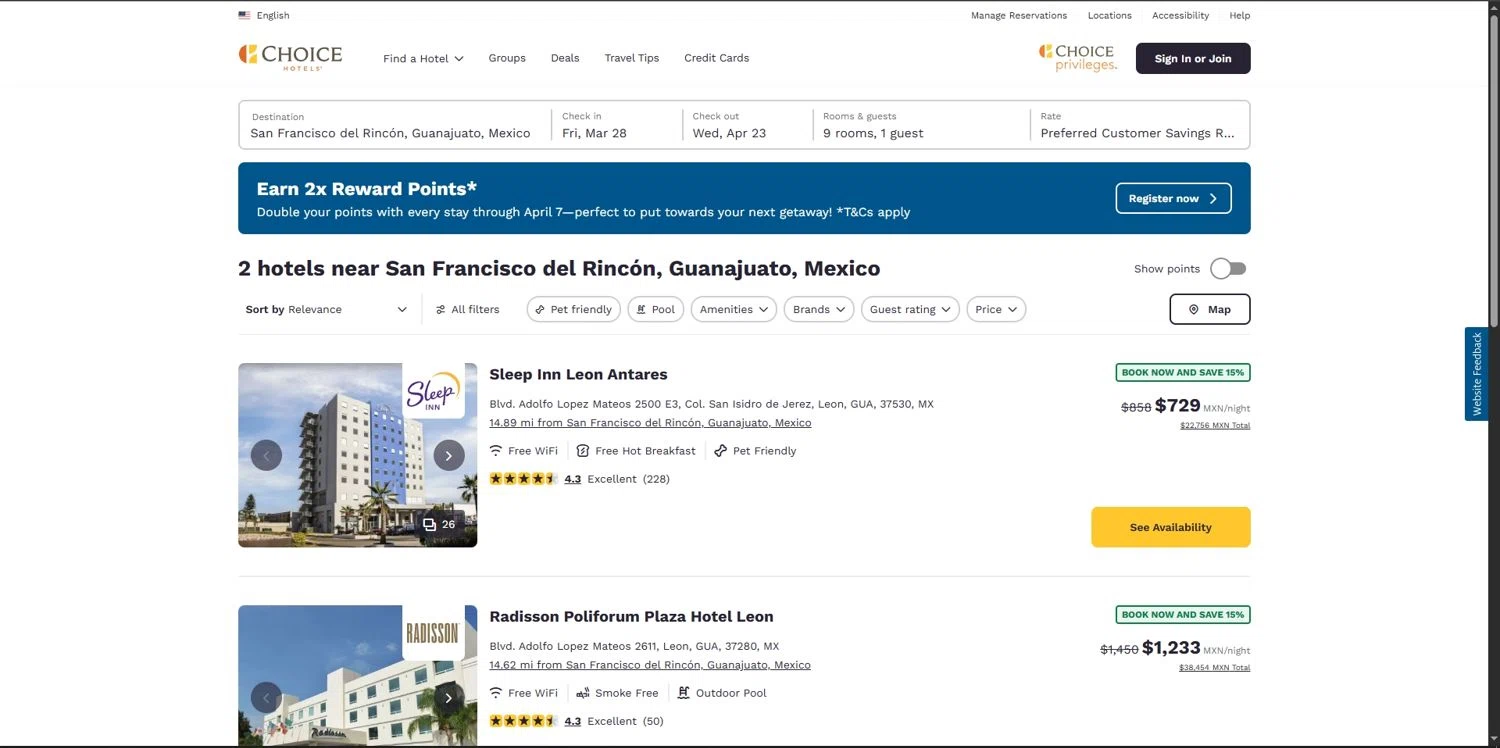 Choice Hotels Promo Codes - 20% Off Coupons Oct 2025