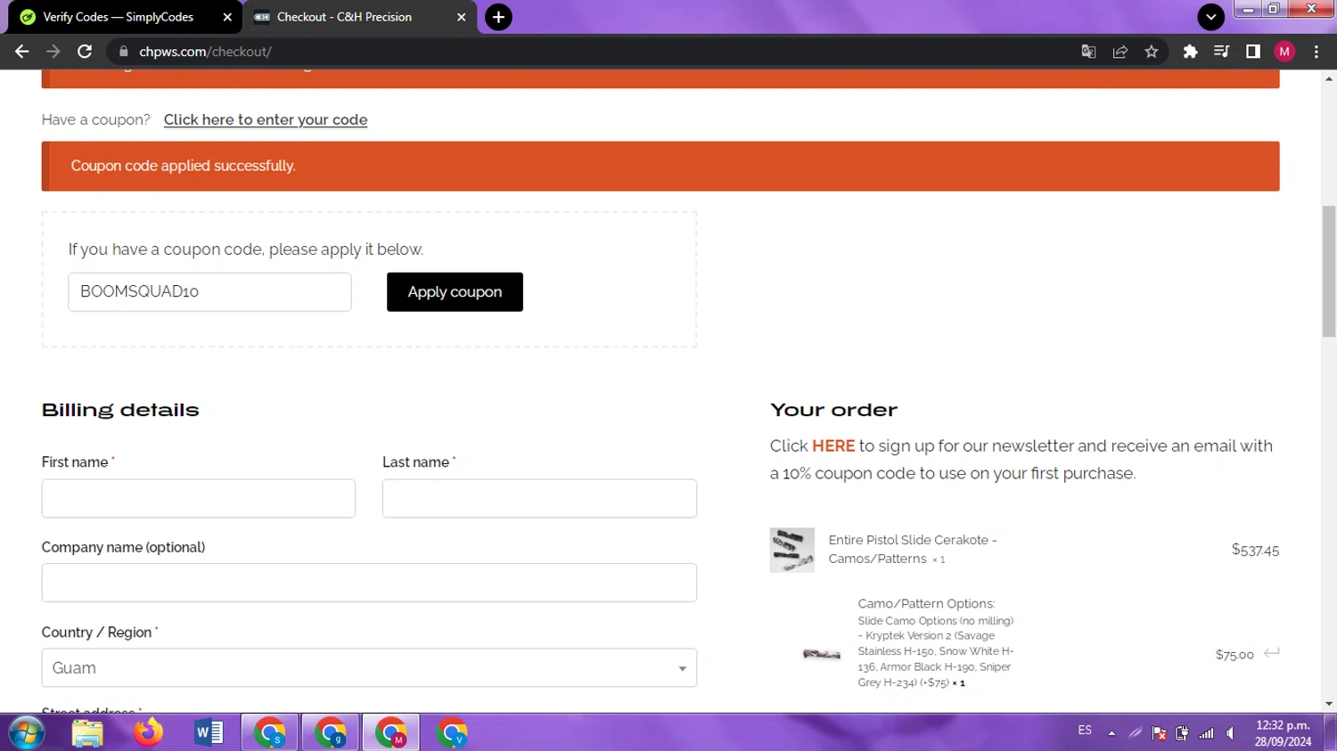 C&H Precision Weapons Discount Codes & Cyber Monday 2024 Deals - 10% Off
