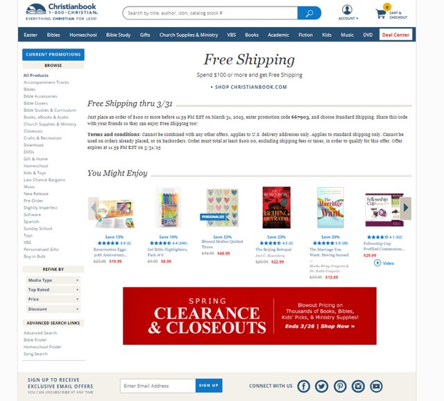 Christianbook.com Promo Codes - (1 Verified) Jun 2025