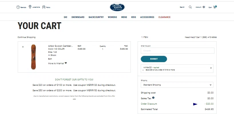 Christy Sports Coupons - 15% Off | January 2025