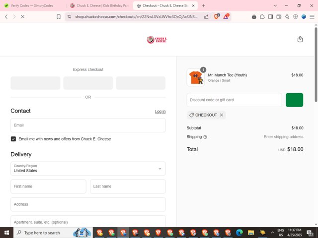 Chuck E. Cheese's Promo Codes - 15% Off May 2025