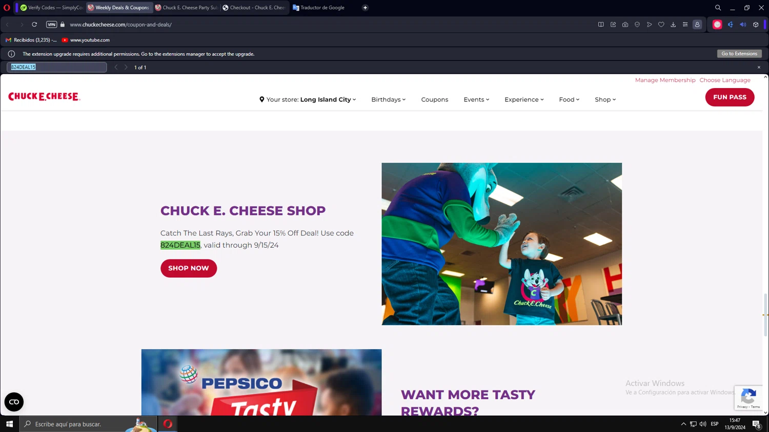 Chuck E. Cheese's Coupons - 15% Off | October 2024