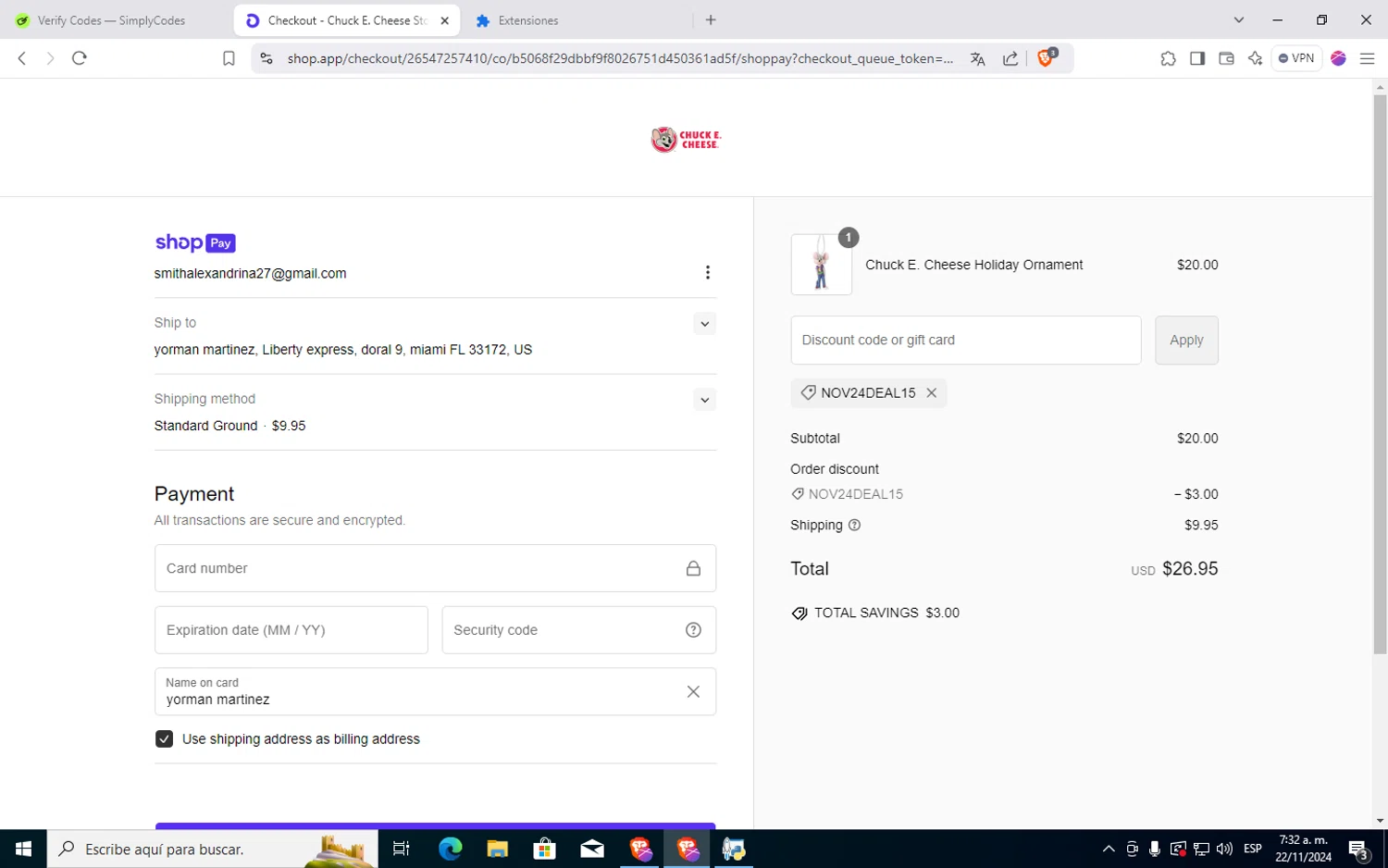 Chuck E. Cheese's Promo Code (3 Verified) - 15% Off Jan 2025