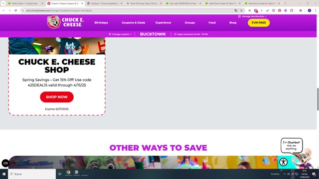 Chuck E. Cheese's Promo Codes - 15% Off Jun 2025