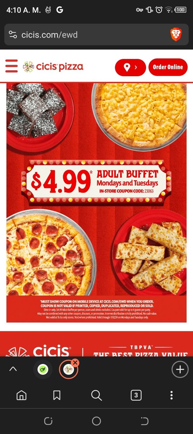 Cici's Pizza Promo Codes - $4 Off Coupons Jul 2025