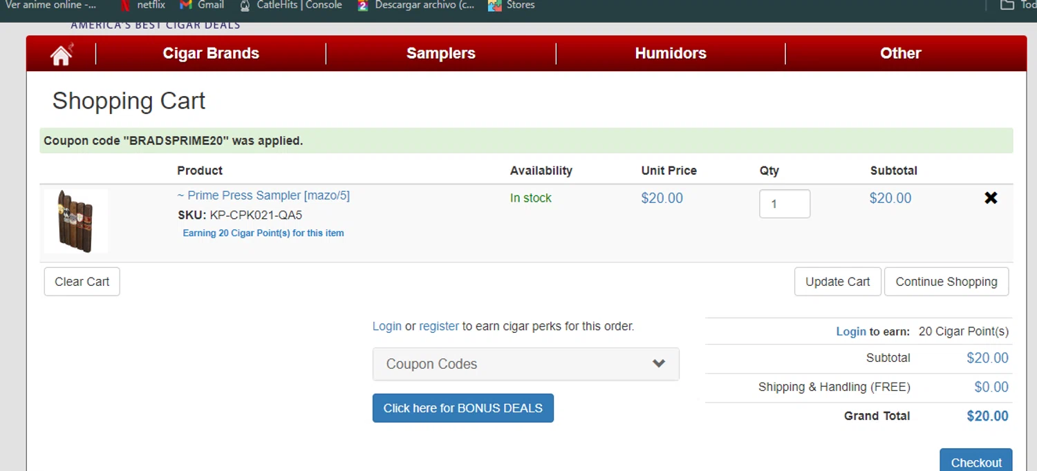 CigarPage Coupon Codes - $15 Off | September 2024