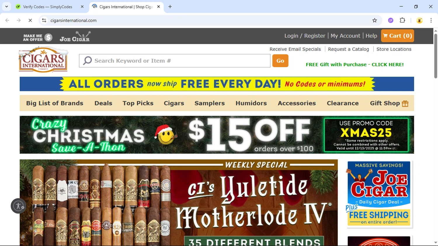 Cigars International Promo Code - 25% Off Dec 2025