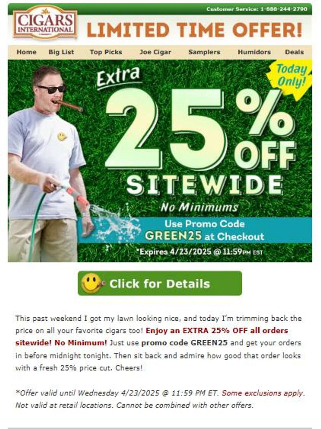 Cigars International Promo Code (9 Verified) - 25% Off Apr 2025