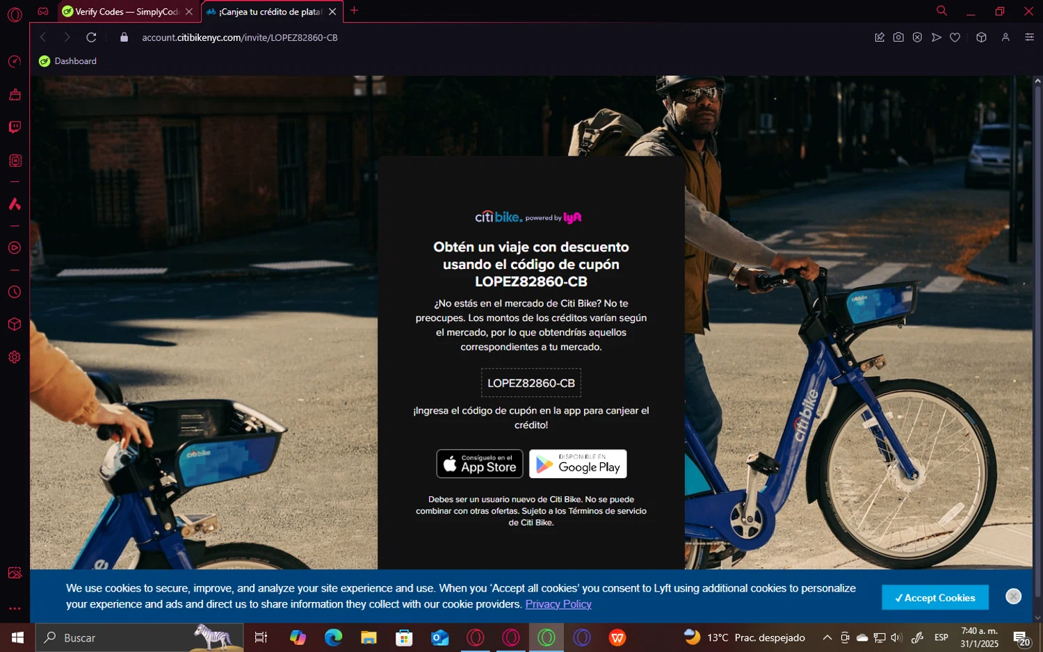 Citibike coupon store