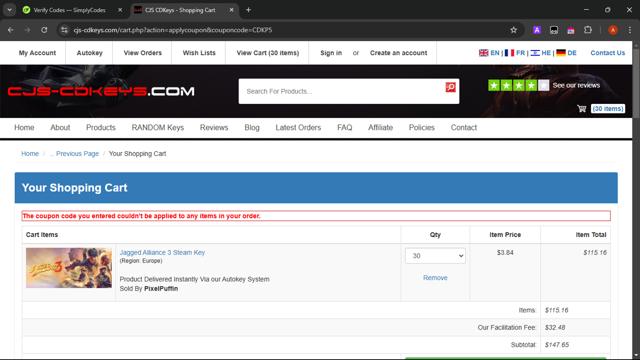 CJS CD Keys Promo Codes - 10% Off Coupons Oct 2025