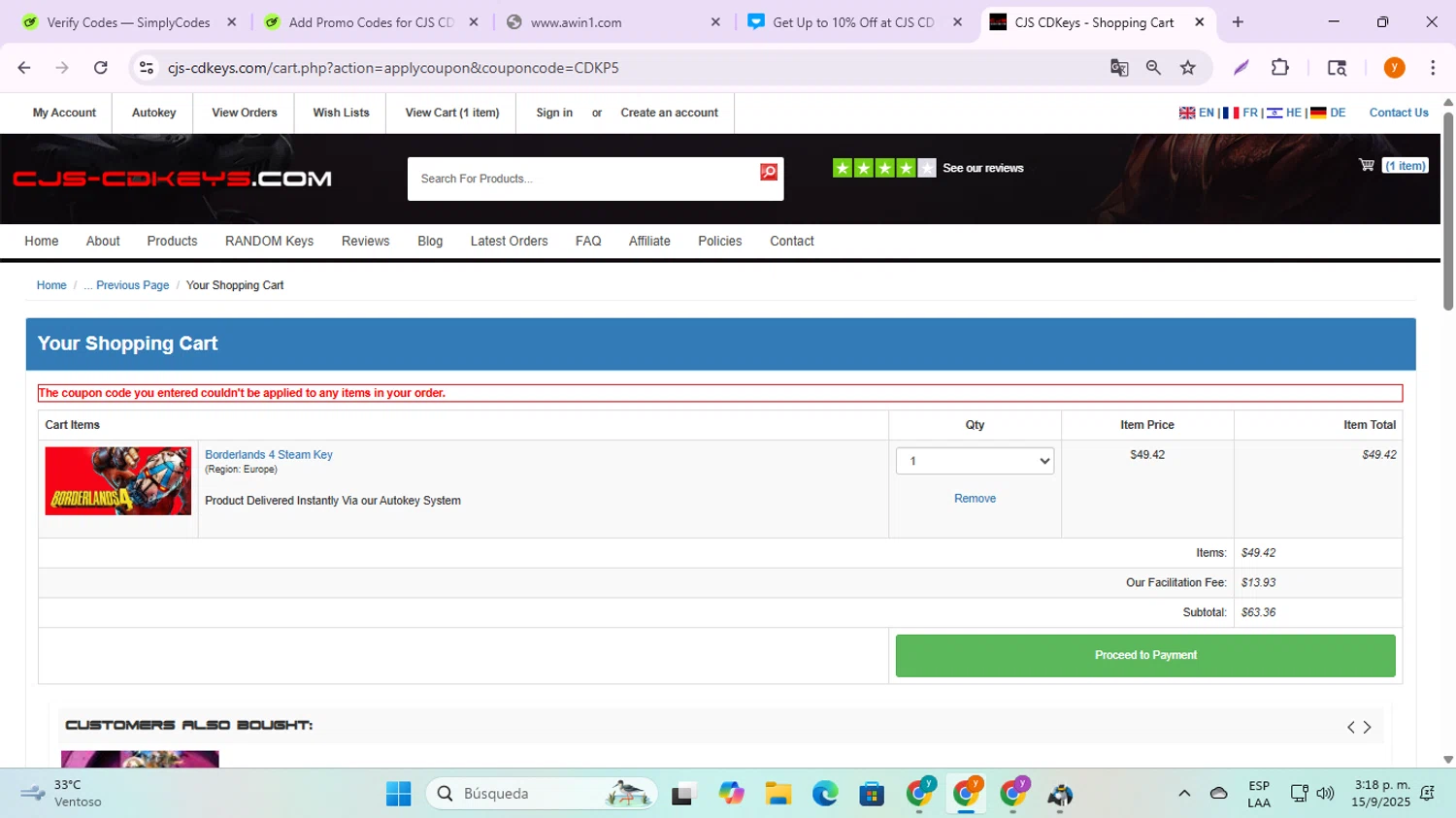 CJS CD Keys Promo Codes - 10% Off Coupons Sep 2025