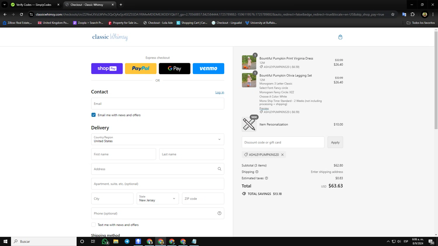 Classic Whimsy Discount Codes - 15% Off | October 2024