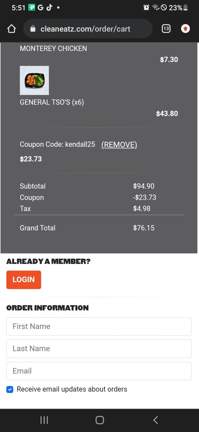 Clean Eatz Coupon Codes - $25 Off | October 2024