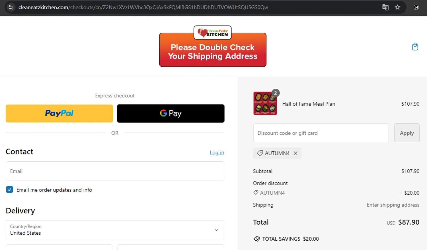 Clean Eatz Kitchen Discount Codes - $20 Off | October 2024