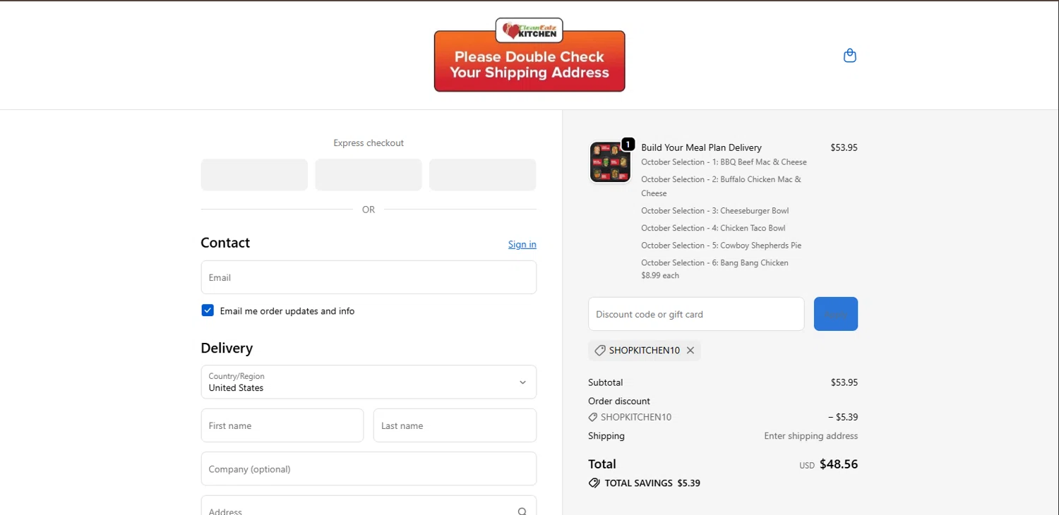 Clean Eatz Kitchen Promo Codes - 10% Off Oct 2025