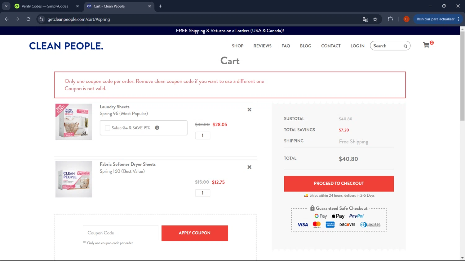 Clean People Coupons - 20% Off | November 2024