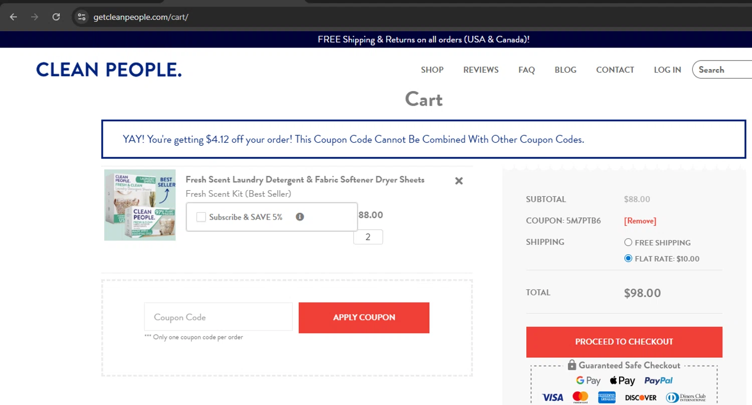 Clean People Promo Codes - 30% Off (13 Verified) Mar 2026