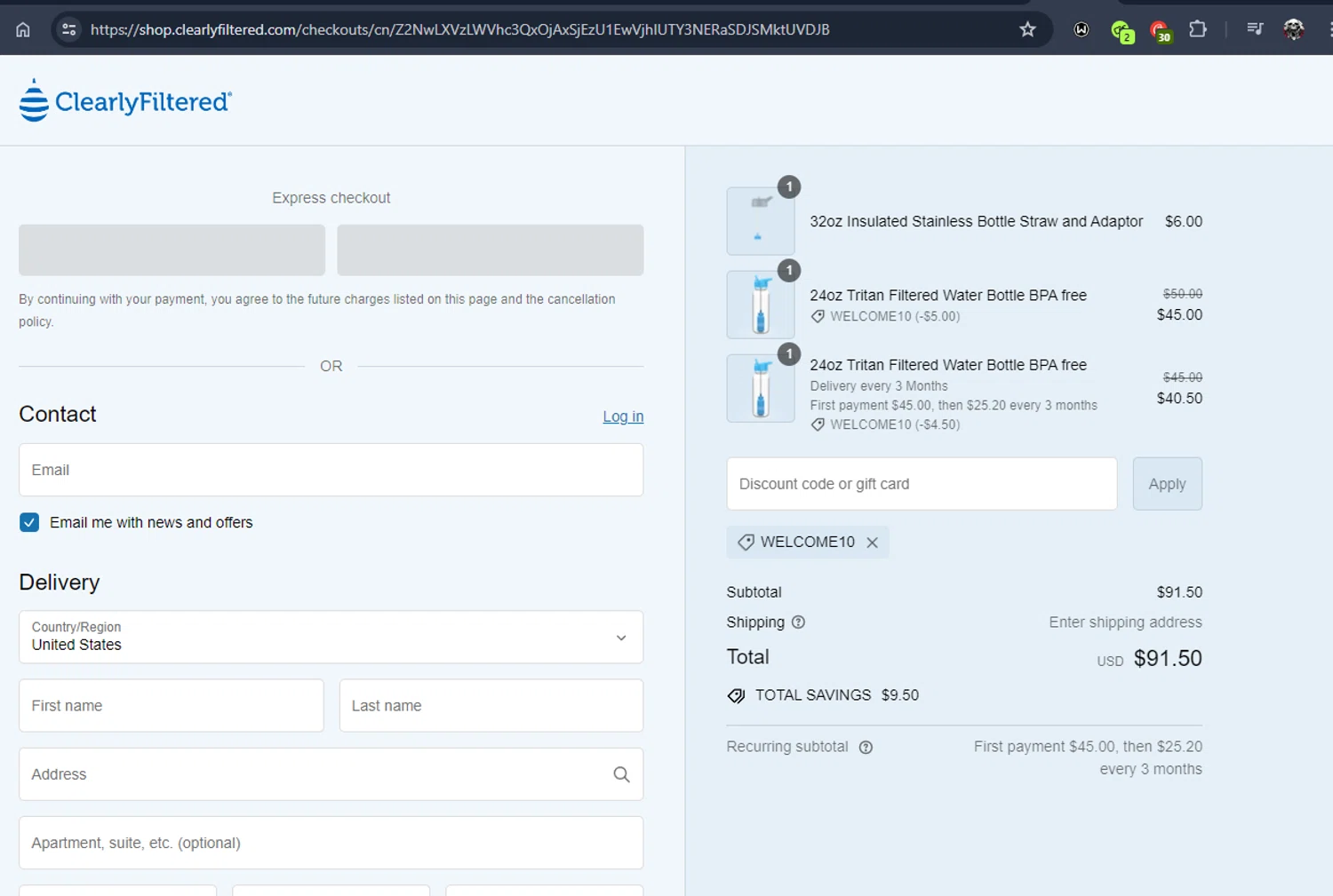 Clearly Filtered Discount Codes - 10% Off | November 2024