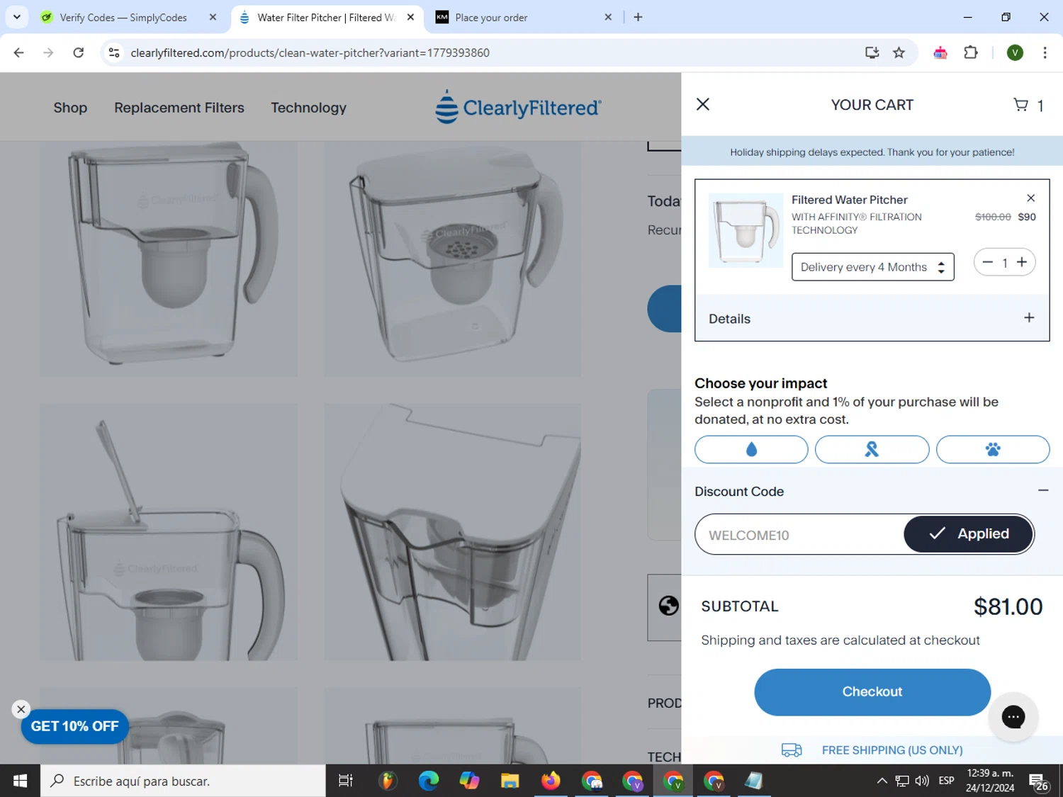 Clearly Filtered Discount Codes - 10% Off | January 2025