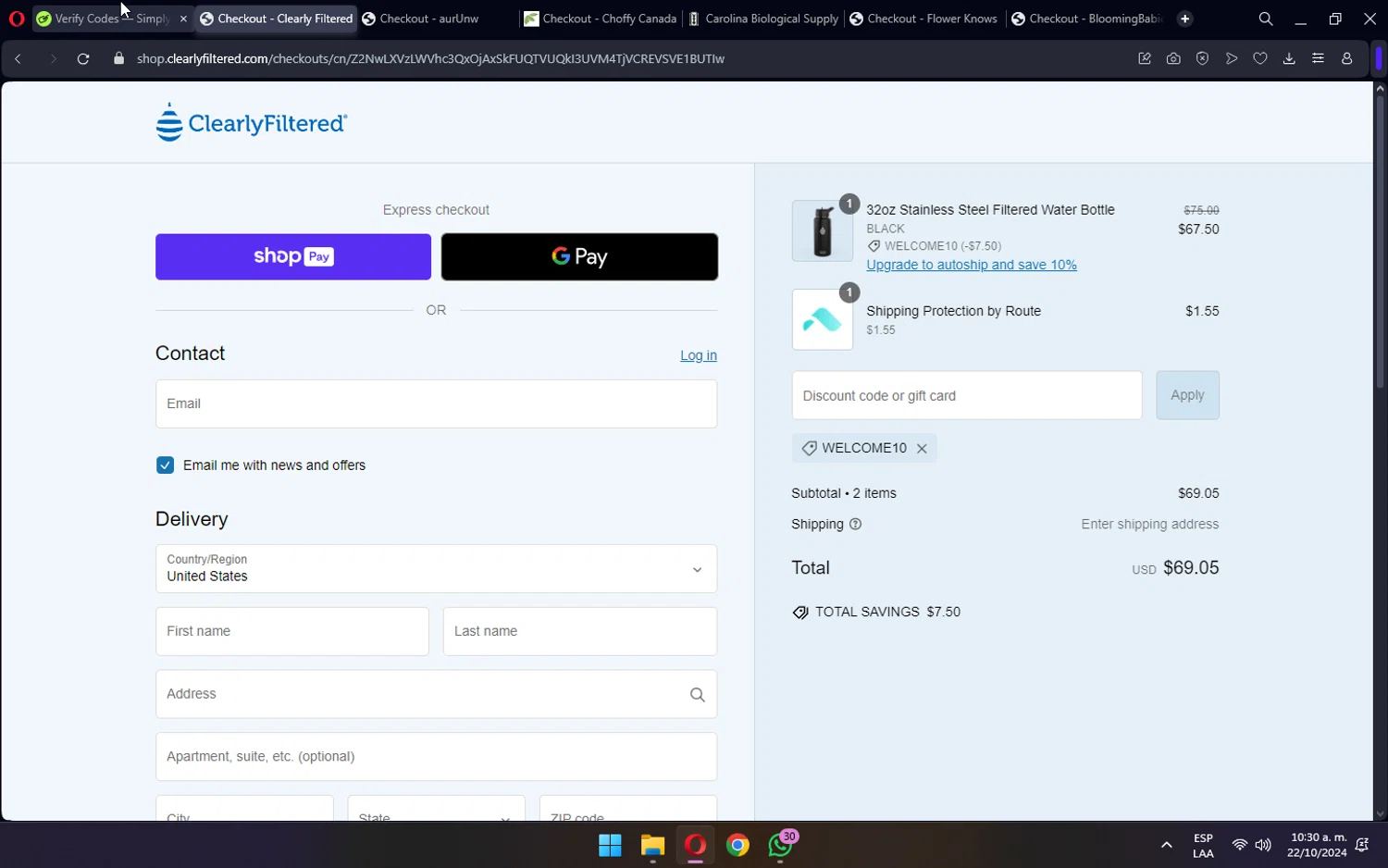 Clearly Filtered Discount Codes - 10% Off | December 2024