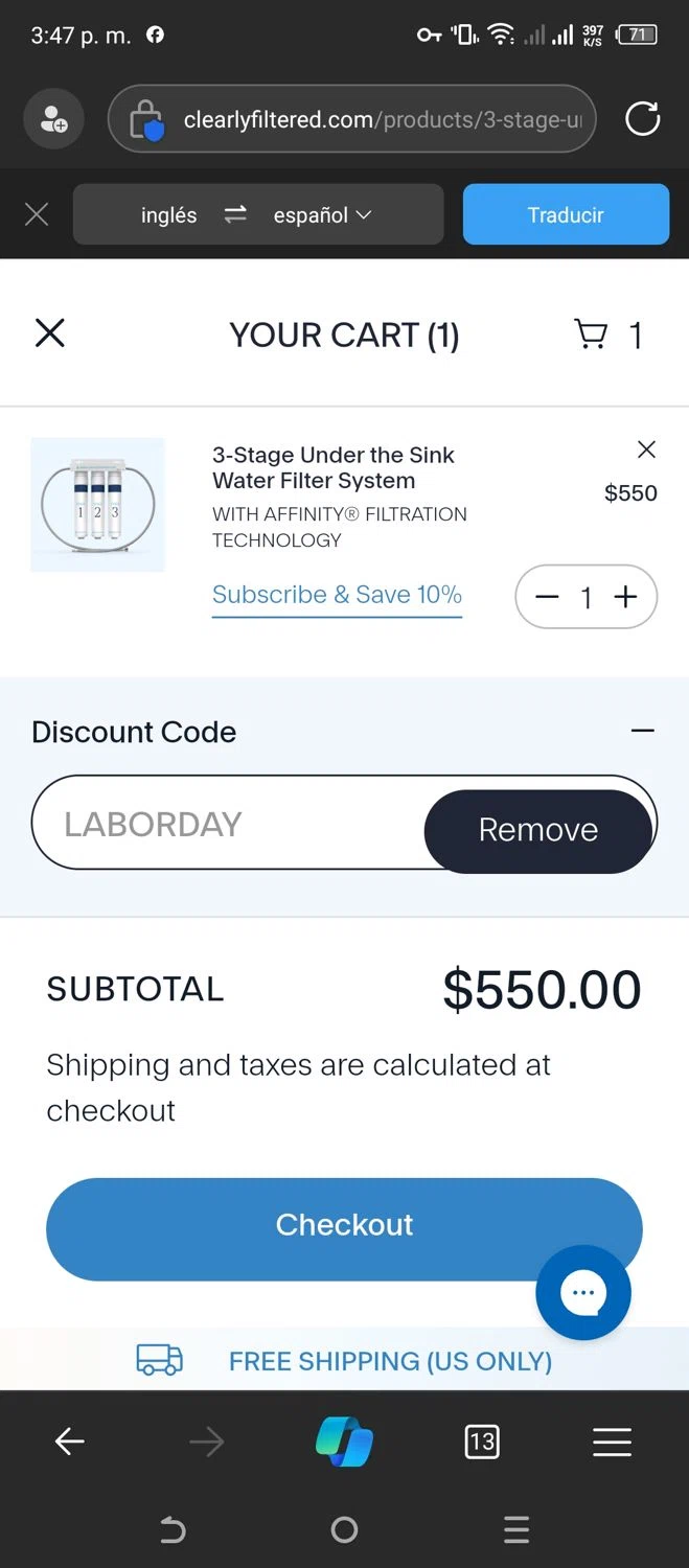 Clearly Filtered Discount Codes - 10% Off | December 2024