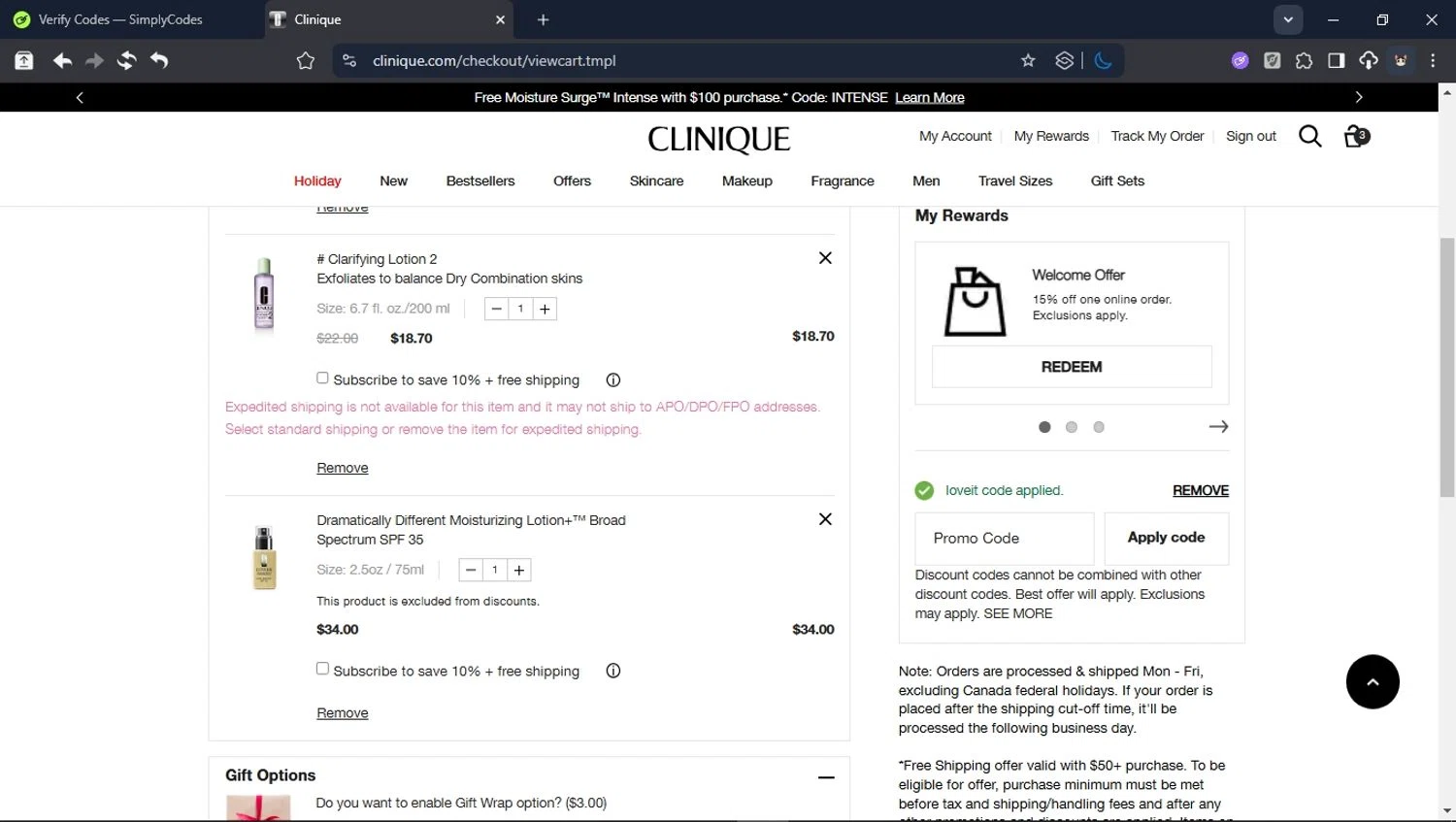 Clinique Promo Codes - 15% Off (5 Verified) Nov 2025