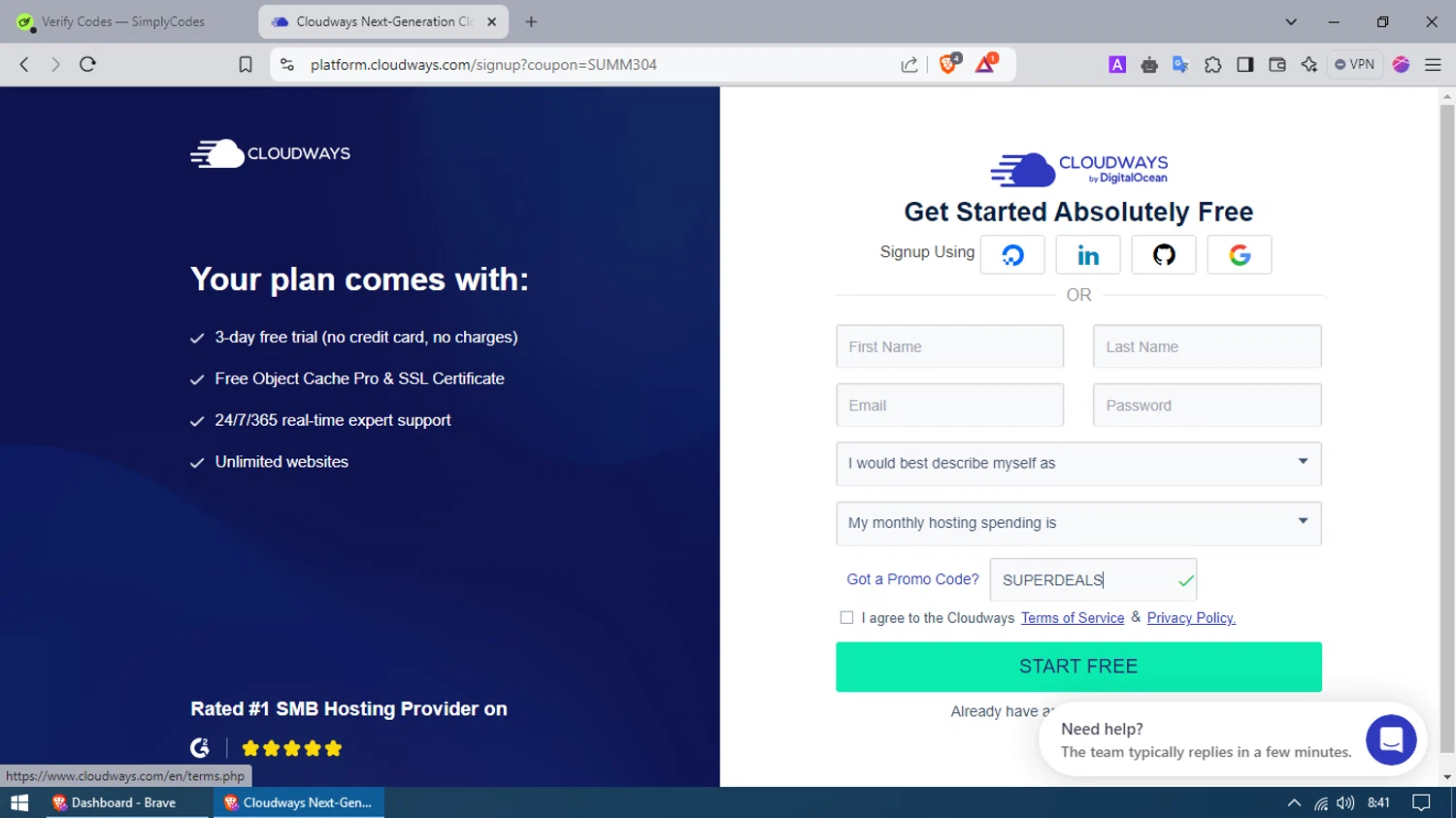 Cloudways Promo Codes - 60% Off | November 2024