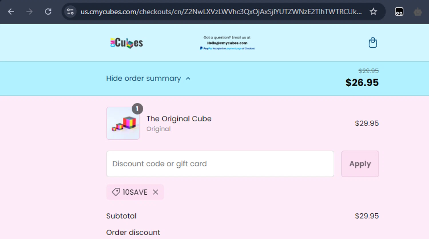 CMY Cubes Discount Codes - $10 Off | October 2024
