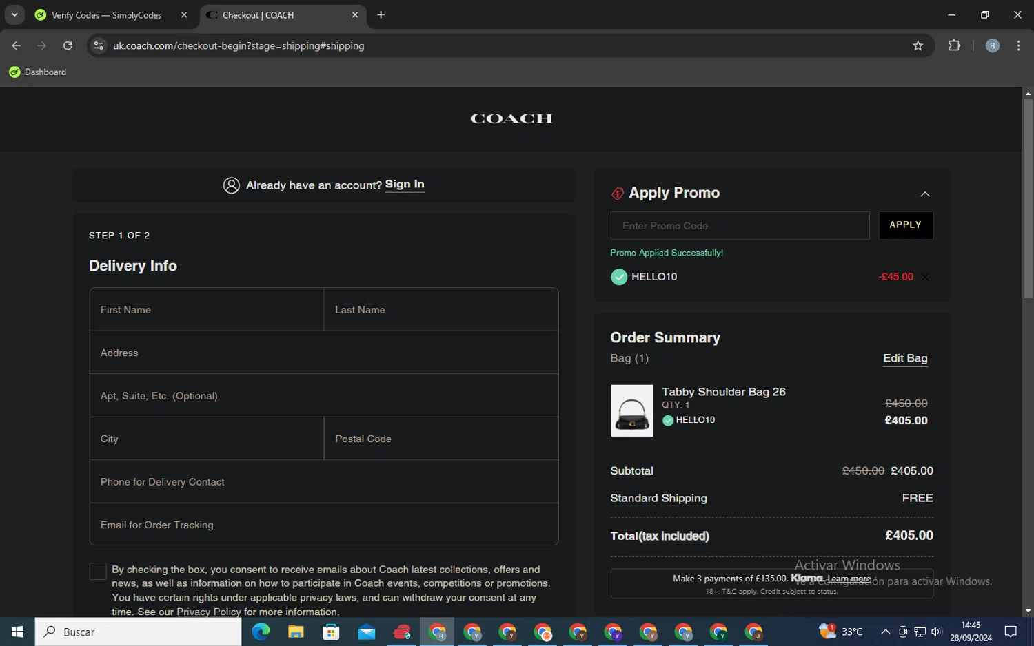 Coach Promo Codes - $20 Off | October 2024