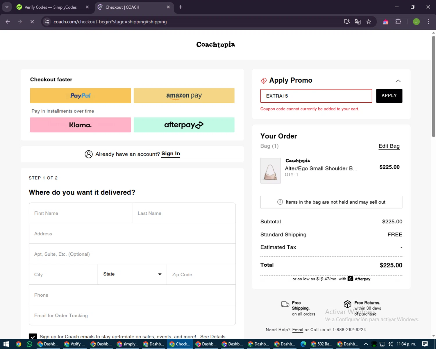 Coach Promo Codes (1 Verified) - $20 Off w/Code May 2025